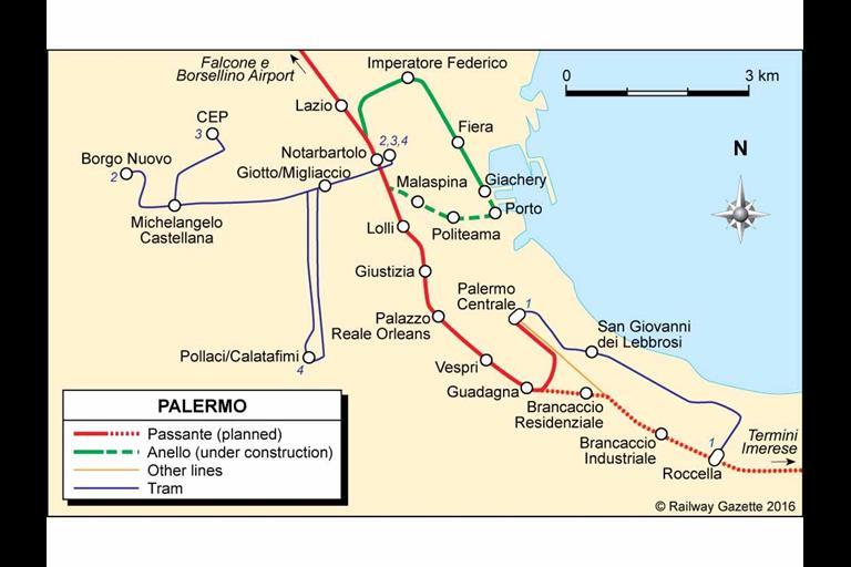 Palermo rail project restarts | Metro Report International | Railway ...